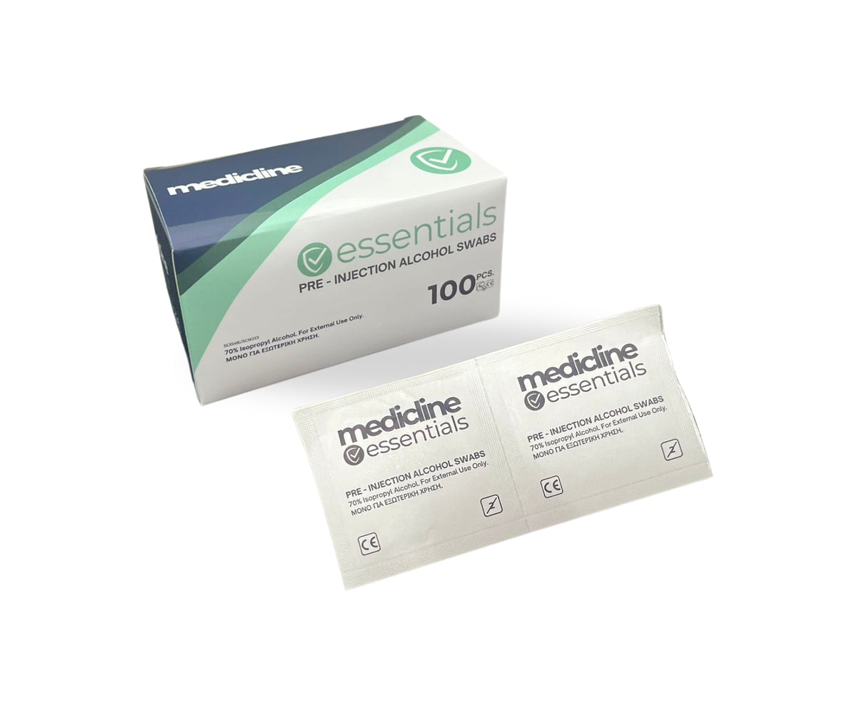 Medicline Pre Injection Swabs 70% IPA Alcohol